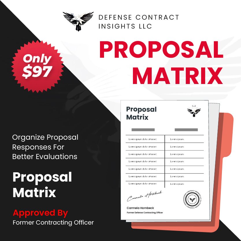 Proposal Matrix Template - Defense Contract Insights